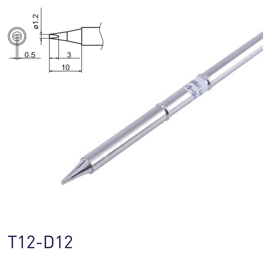 Hakko T12-D12 Shape-1.2D Soldering Iron Tip | Tokimeku