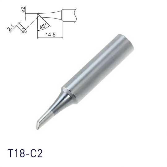 Hakko T18-C2 Shape-2C Soldering Tip | Tokimeku